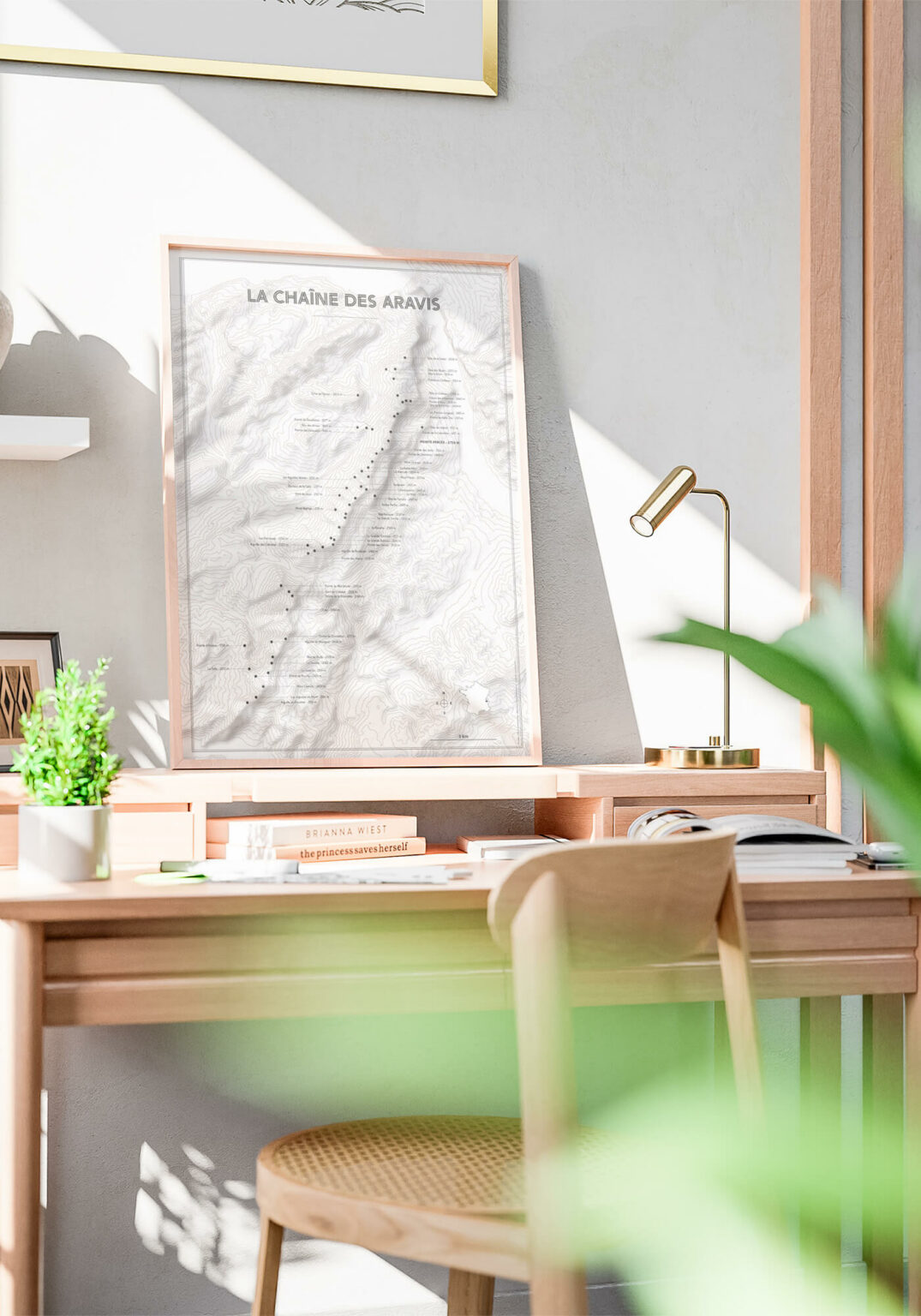 Carte de la chaîne des Aravis - Maps Factory